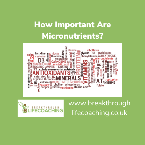 How Important Are Micronutrients? - Breakthrough Life Coaching